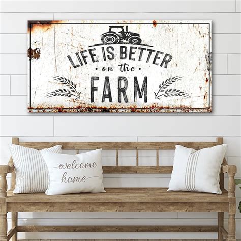 Rustic Farm Sign Etsy