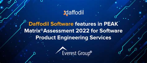 Daffodil Software Features In Peak Matrix® Assessment 2022 For Software