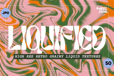 50 Retro Liquid Grainy Textures 3600px Creative Market