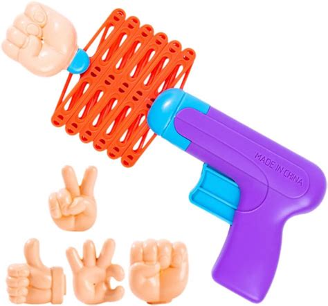 Vosarea Retractable Fist Hand Prank Prop Plastic Spring
