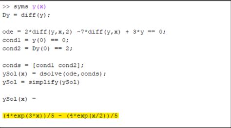 Solved 1 Matlab To Find The Solution To The Initial Value Problem