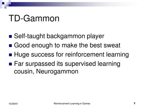 Ppt Reinforcement Learning In Games Powerpoint Presentation Free