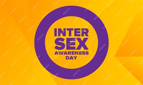Premium Vector Intersex Awareness Day Human Rights Event Intersex