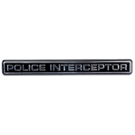 Police Interceptor Emblem Daniel Carpenter Ford Mustang Restoration