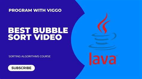 Bubble Sort Algorithm Youtube