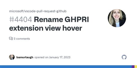 Rename Ghpri Extension View Hover · Issue 4404 · Microsoftvscode Pull