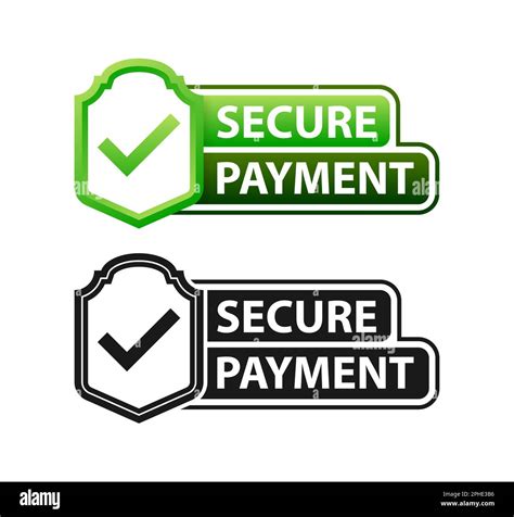 Secure Payment Label Maximum Security And Reliability When Paying Online Stock Vector Image