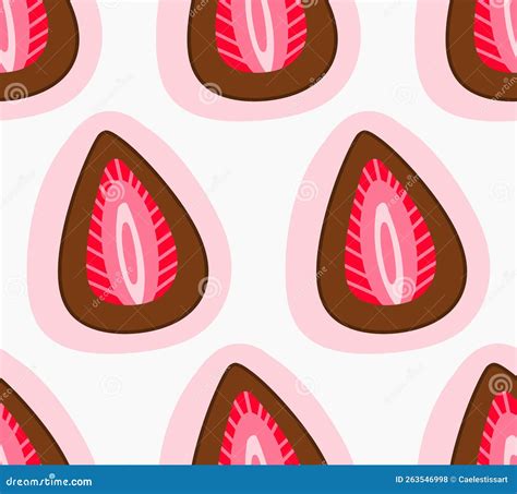 Mochi Seamless Pattern Japanese Mochi With Different Fillings On Black