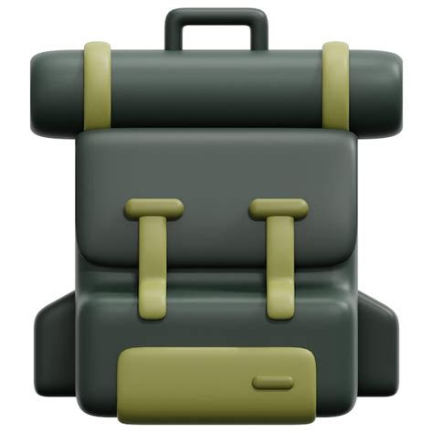 Premium Photo Backpack 3d Render Icon Illustration