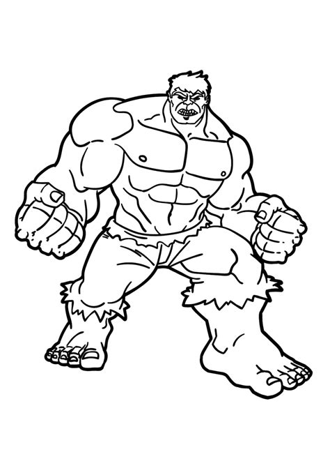 Desenhos Para Colorir Do Hulk Vermelho