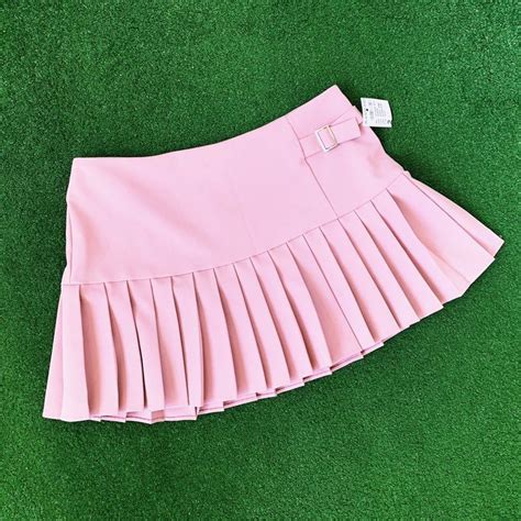 Pink Pleated Mini Skirt Default Title