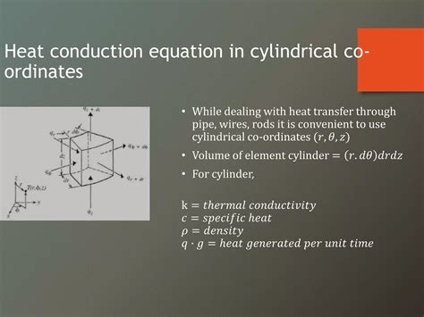 Heat Conduction Equation Pptx Physics Science