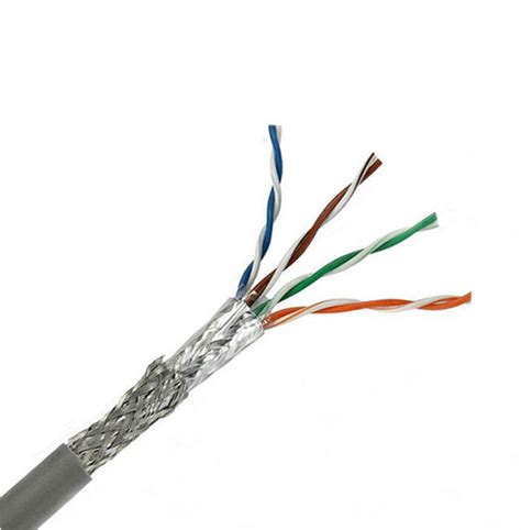 High Frequency 1000ft Lan Cable Wires Sftp Cat5e Braided Shielded