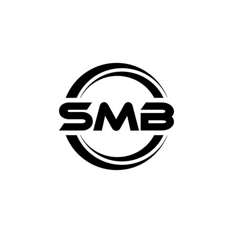 SMB letter logo design in illustration. Vector logo, calligraphy ...