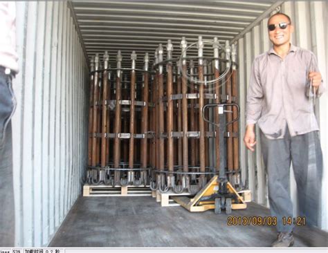 High Voltage Power Transmission Conical Utility Pole Foundation Anchor
