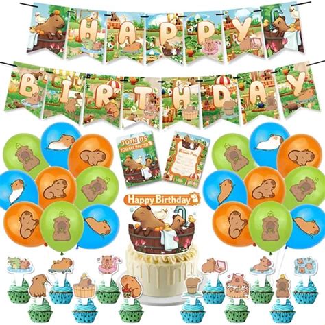 Capybara Spa Capybara Escena De Fiesta De Cumpleaños Con Te Mercadolibre