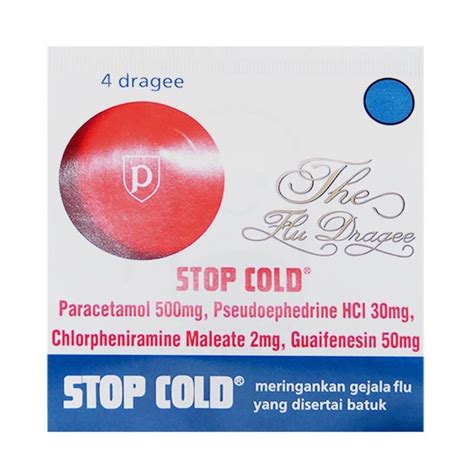 Jual Stop Cold Tab 1 Strip 4 Tablet Obat Demam Flu Dan Batuk Shopee
