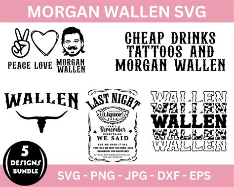 Morgan Wallen Svg Bundle Morgan Wallen Png Bundle Svg Files For