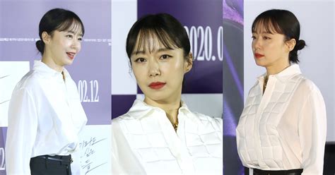 전도연 독특한 패딩 조끼 느낌 화이트 셔츠 패션 위키트리