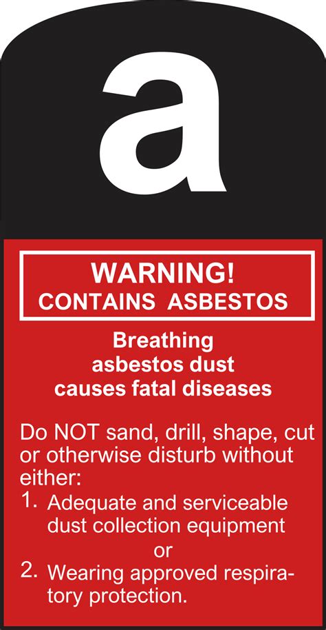 File Health And Safety In Employment Asbestos Regulations 1998 Warning