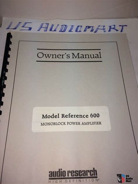 Pair Original Audio Research Reference 600 Mark Iii Mono Tube Amplifier