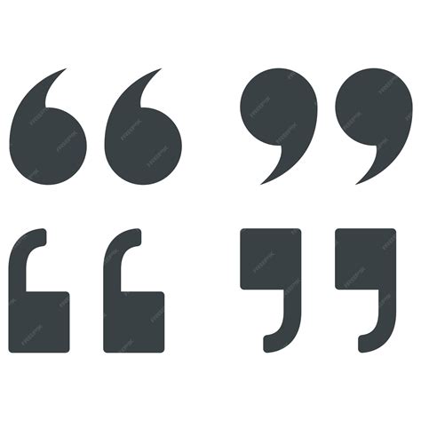 Premium Vector Quotation Marks Sign And Symbol Isolated On White
