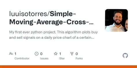 GitHub Luuisotorres Simple Moving Average Cross Algorithm My First Ever Python Project This