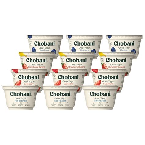 Chobani Greek Yogurt Variety Pack 12ct Freshdirect