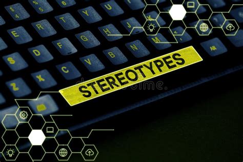 Text Showing Inspiration Stereotypes Word Written On Any Thought Widely Adopted By Specific