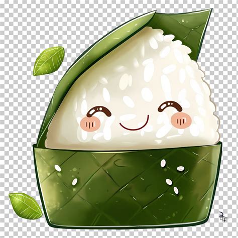 Rice Dumpling Cute Rice Dumpling Wrapped In Leaf Png Clipart Cute Green Leaf Rice