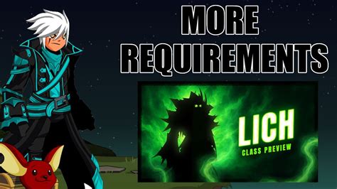 Aqw More Lich Class Requirements Beyond Death New Regen Passive