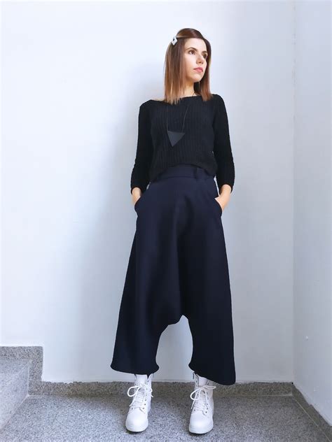 Extravagant Drop Crotch Pants Drop Crotch Pants Women Harem Pants