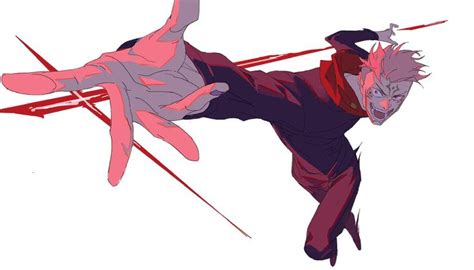 Jujutsu Kaisen Poses Reference Sukuna Running Jjk Yuji Pose Attack