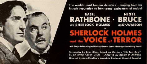 Basil Rathbone Master Of Stage And Screen Sherlock Holmes And The