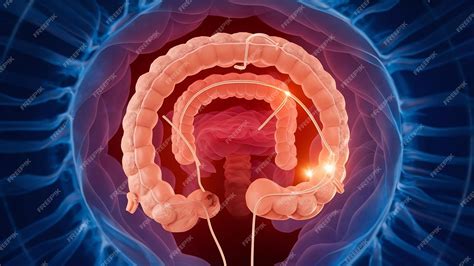 Premium Photo 3d Rendering X Ray Endoscope Remove Colonic Polyp With Wire Loop