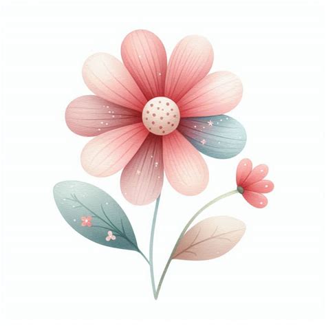 Cute Flower Clipart Pola Sulam Sulaman Ide