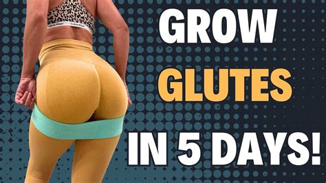 Fast Booty Grow Workout With Resistance Band All Levels Youtube