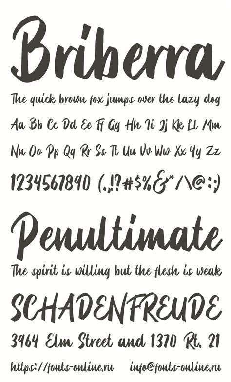 Briberra Font