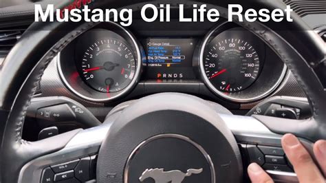 2015 2023 Ford Mustang How To Reset The Oil Life Reminder