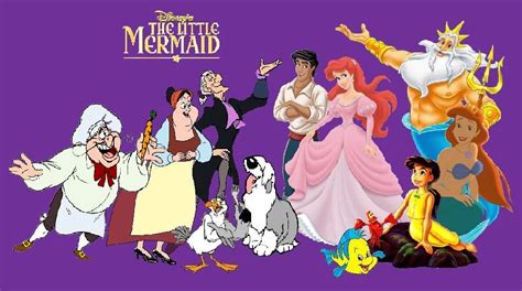 Image The Cast Of The Little Mermaid Disney Wiki