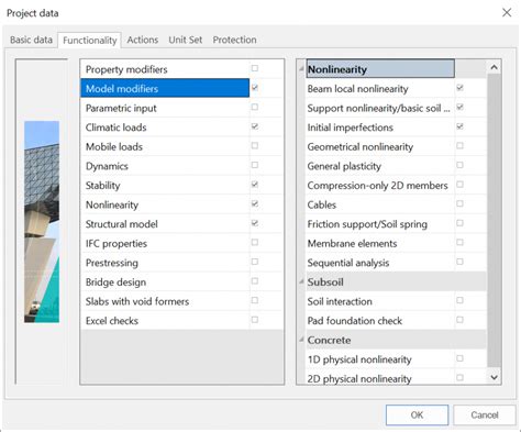 Model Modifiers Scia Engineer