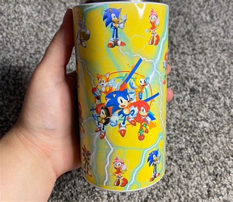 Vaso Sippy De Sonic The Hedgehog Etsy España