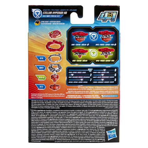 Beyblade Burst Quadstrike Stellar Hyperion H8 Afschiettol Thimble Toys