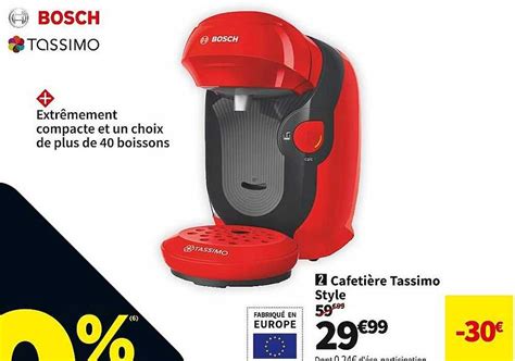 Promo Cafetière Tassimo Bosch Chez Conforama Icataloguefr