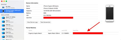 how to get apple watch udid with xcode 7 3 stack overflow