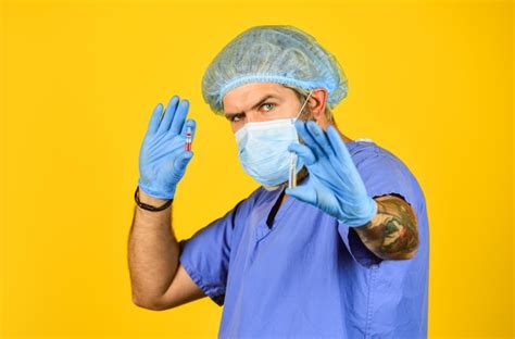 Premium Photo Stop Virus Vaccination Program Pharmaceutical Company