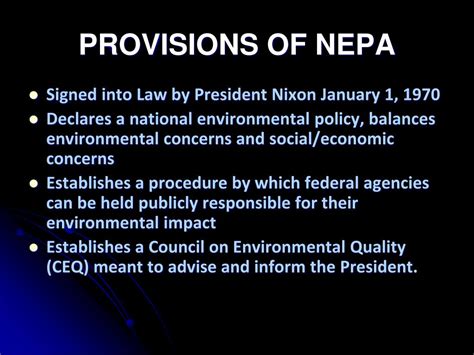 Ppt National Environmental Policy Act Of 1969 Powerpoint Presentation