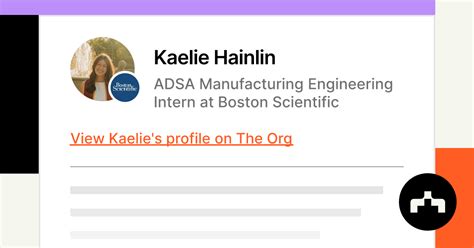 Kaelie Hainlin Adsa Manufacturing Engineering Intern At Boston
