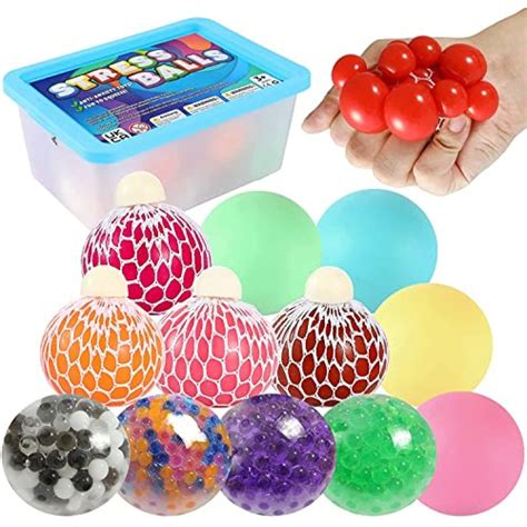 Stress Balls Mixed Pack Of Squeeze Mesh Balls Water Bead Stress Balls