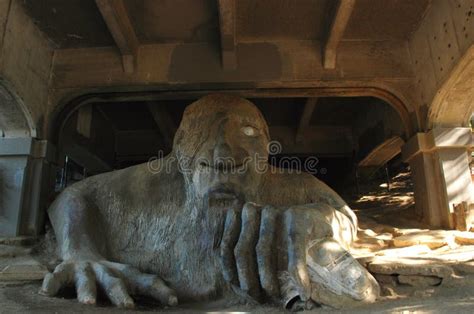 Fremont Troll Under A Bridge In Seattle Washington Editorial Stock